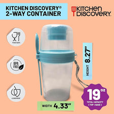 Overnight Oats Containers with Lids-Kitchen Discovery–Reusable Yogurt — KitchenDiscovery