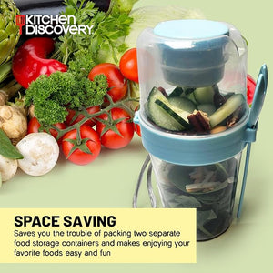 Overnight Oats Containers with Lids-Kitchen Discovery–Reusable Yogurt — KitchenDiscovery