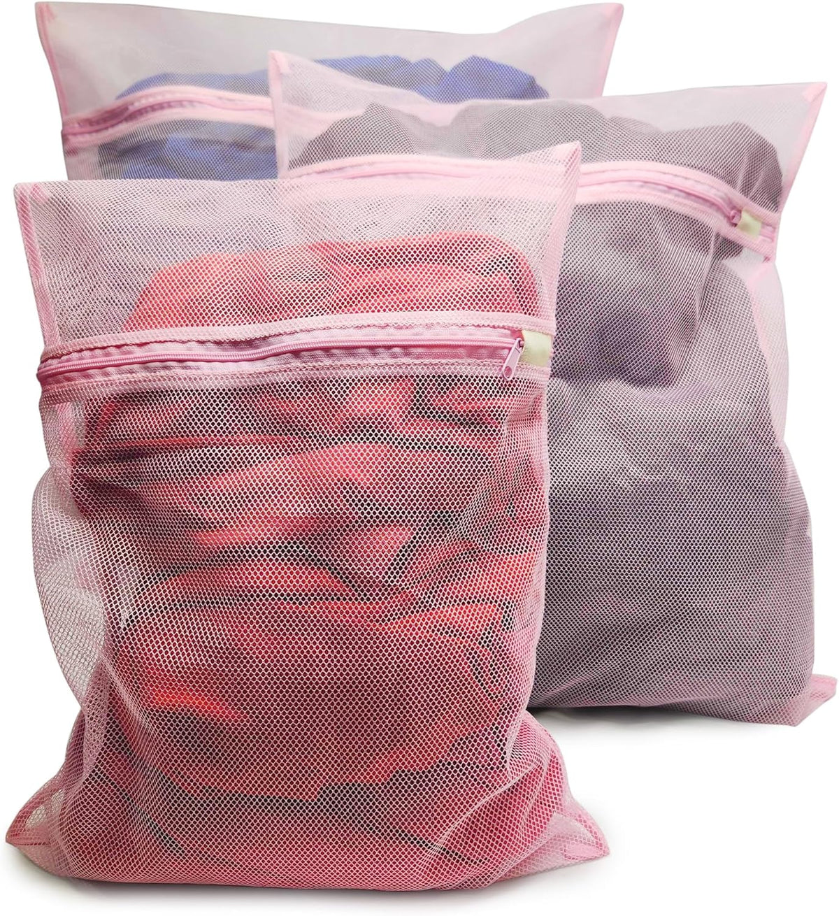 Kitchen Discovery Mesh Laundry Bags – Set of 3 Extra Large, Large and ...